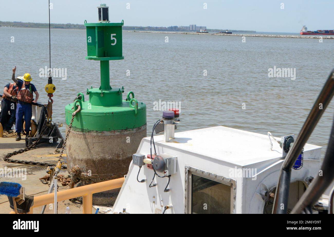 LAKE ERIE — Crew members aboard the Coast Guard Cutter Bristol Bay ...