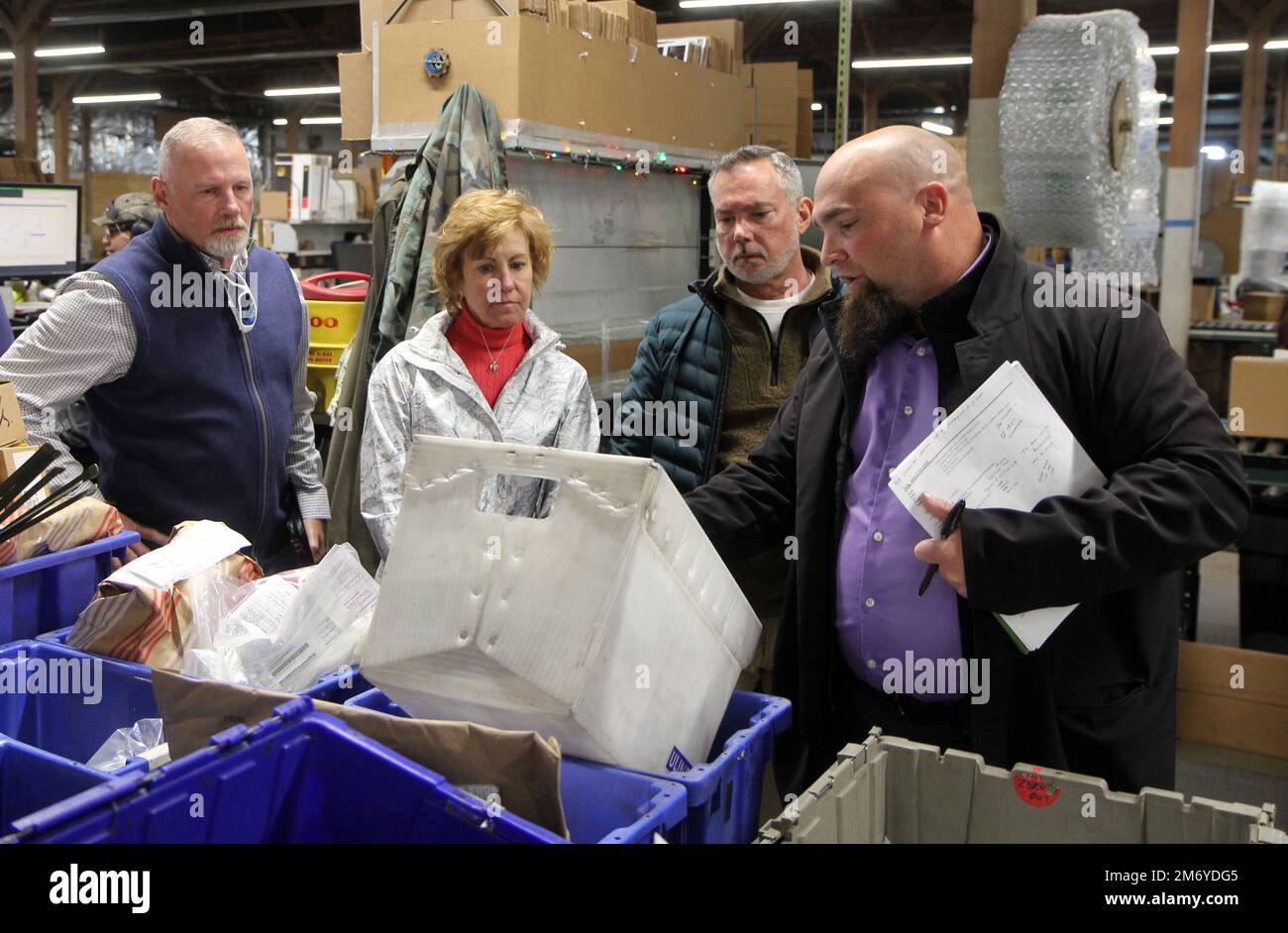Jason Tong, Sierra Army Depot supply support activity director, briefs ...