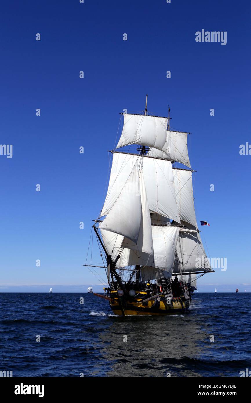 Czech replica brig, Turku race start, 2017 Stock Photo - Alamy