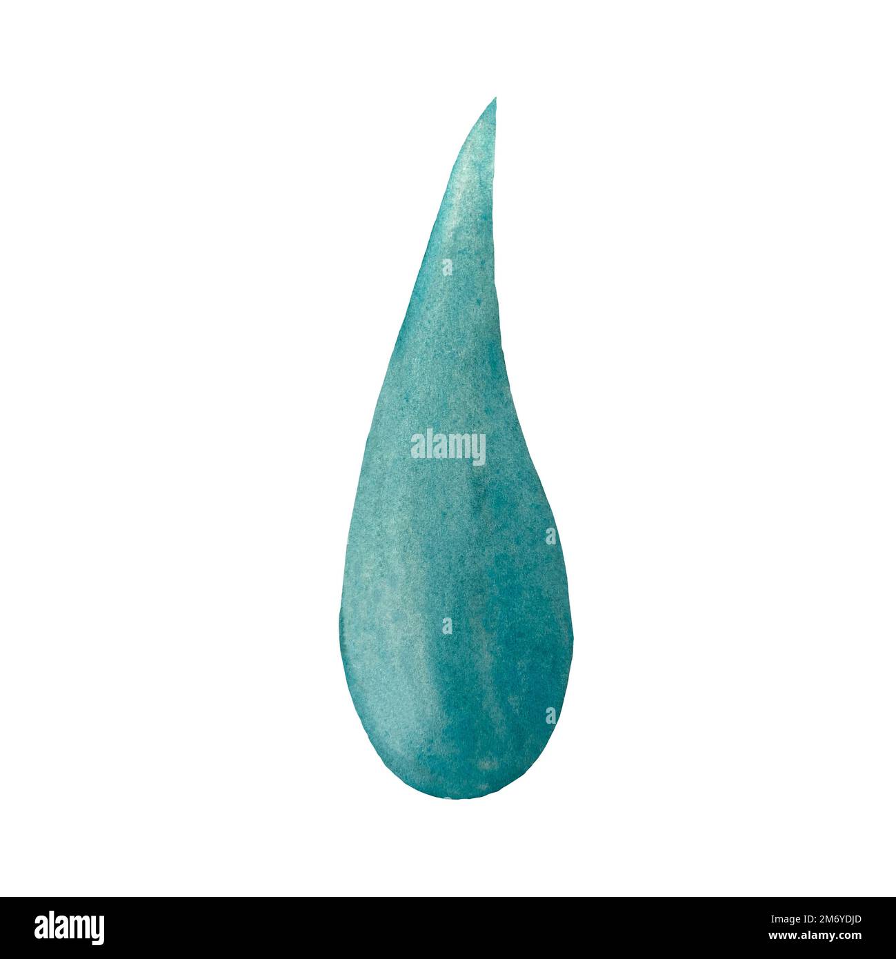 Drop water blue a watercolor flat illustration Stock Photo - Alamy