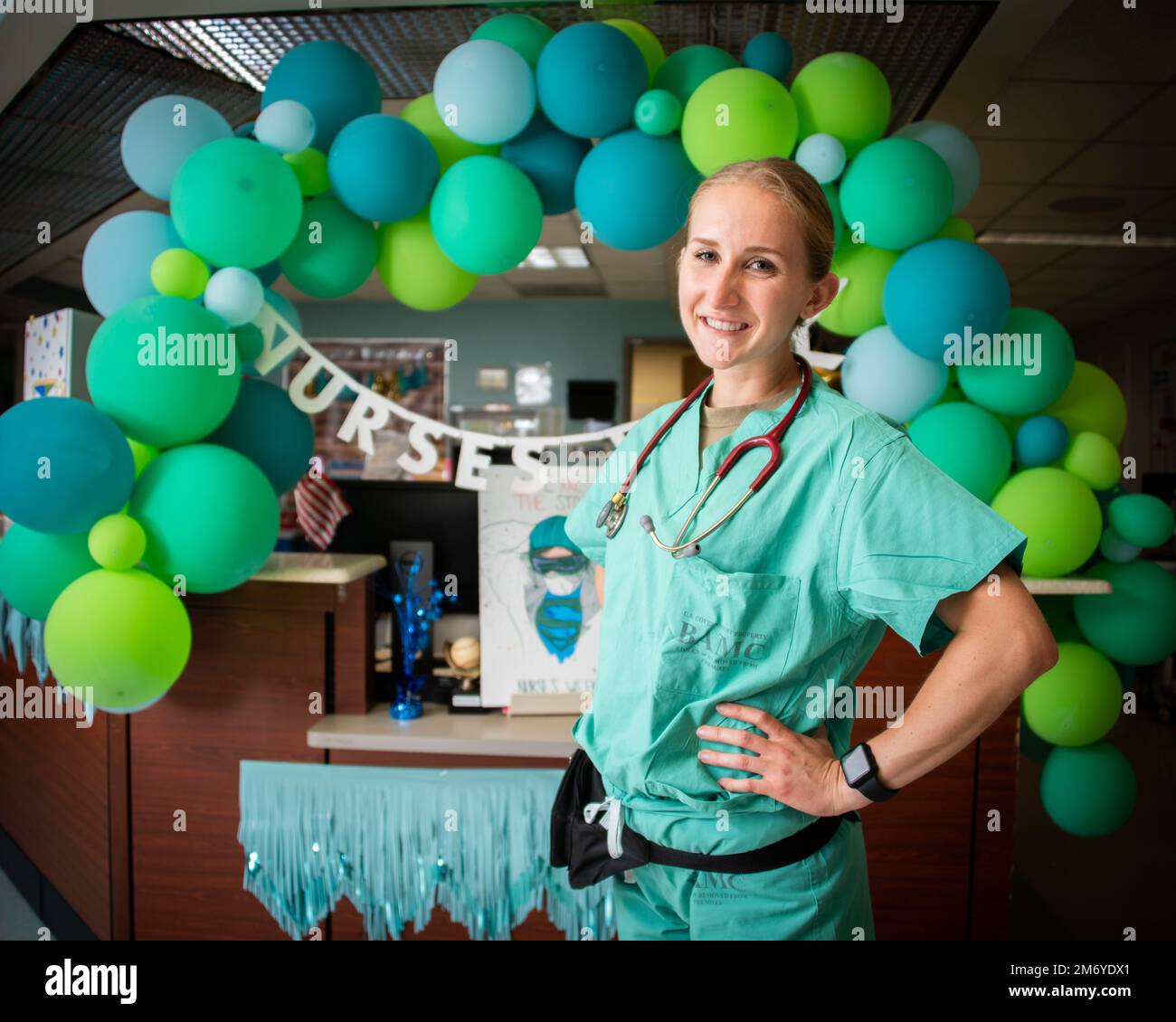 U.S. Army 1st Lt. Taylor Nehlig is a staff nurse at Brooke Army Medical ...