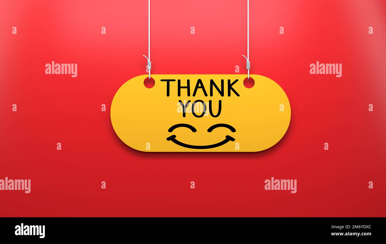 Thank you speech bubble hi-res stock photography and images - Alamy