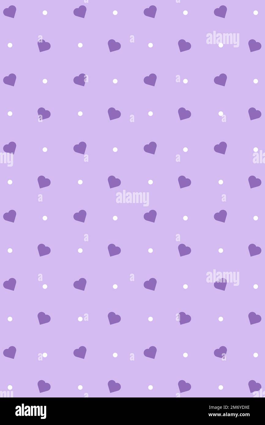 Light Purple Hearts Background