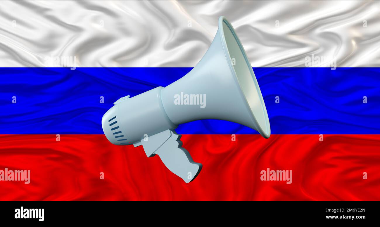 Russian megaphone hi-res stock photography and images - Alamy