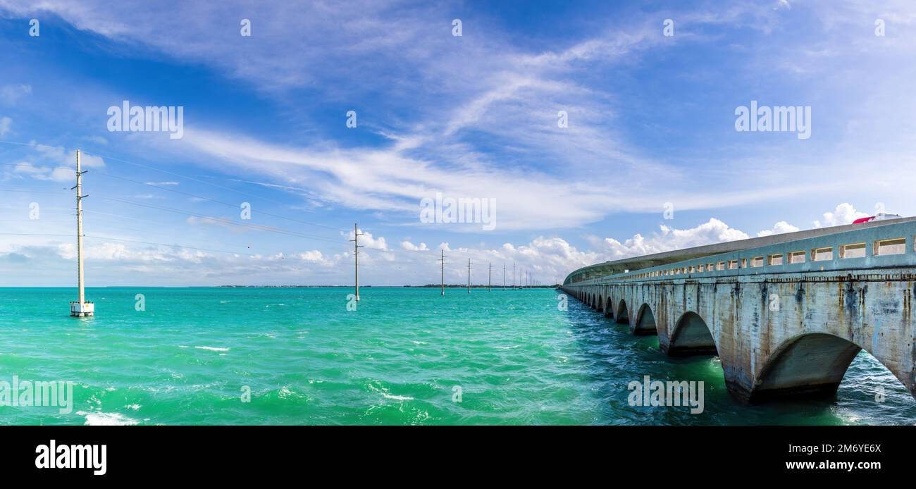 Overseas Highway bridge to the Key West, Florida, USA Stock Photo - Alamy