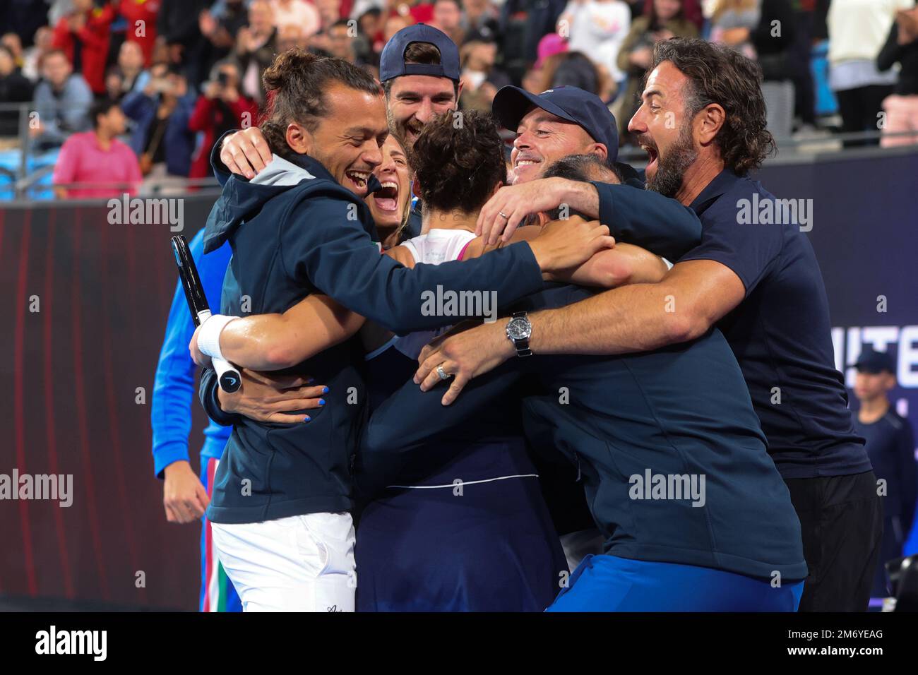 Sydney, Australia. 06th Jan, 2023. Martina Trevisan of Italy celebrates ...