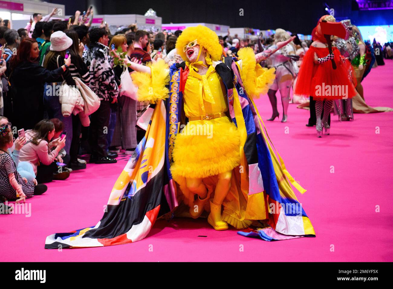 London, UK. 6 January 2022. Ginny Lemon during the ‘Queens’ Walk’ at ...