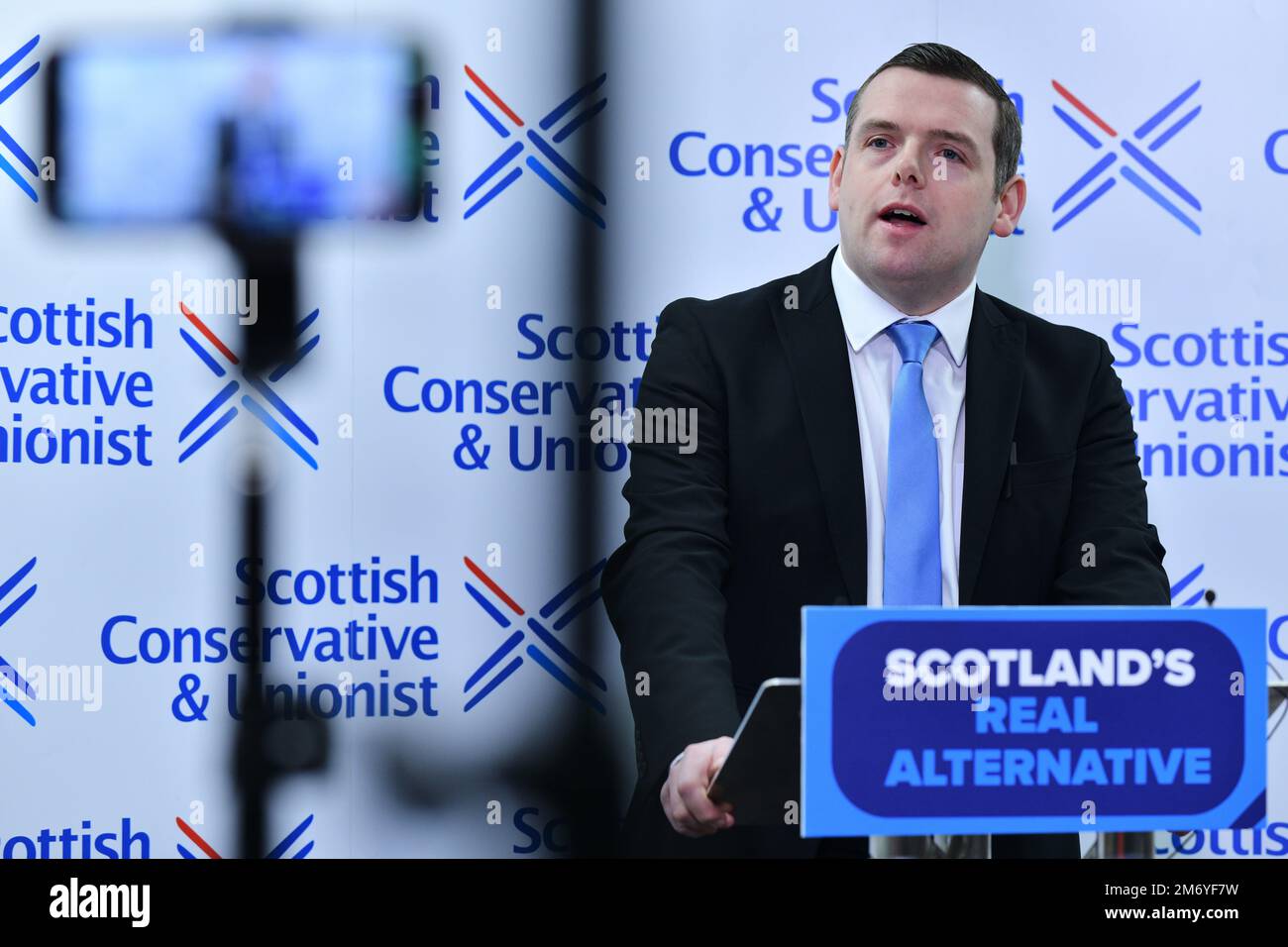 Edinburgh Scotland, UK 06 January 2023. Leader of the Scottish ...