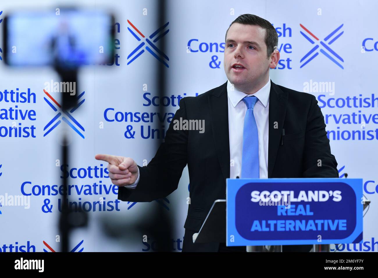 Edinburgh Scotland, UK 06 January 2023. Leader of the Scottish ...