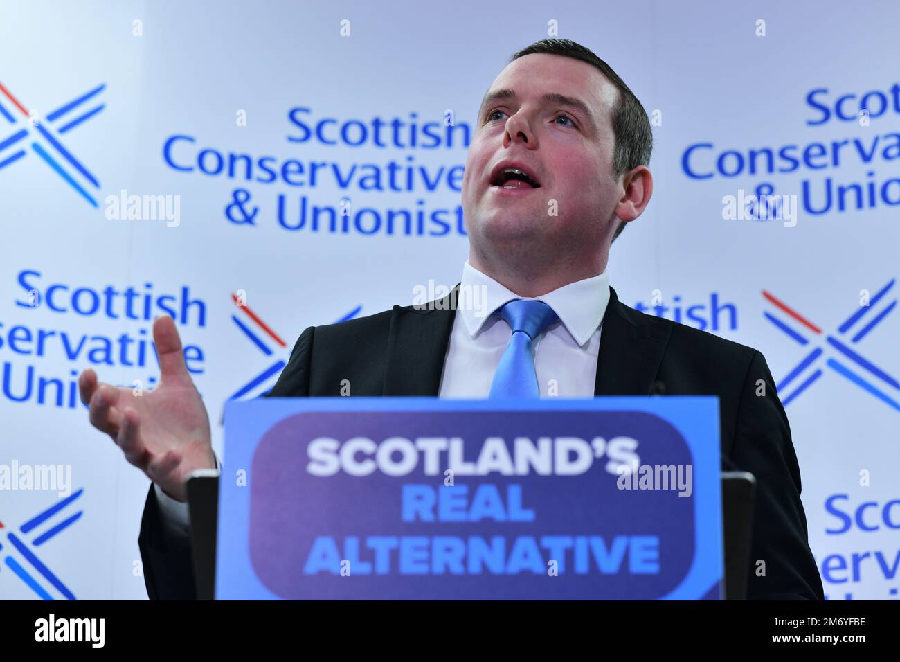 Edinburgh Scotland, UK 06 January 2023. Leader of the Scottish ...