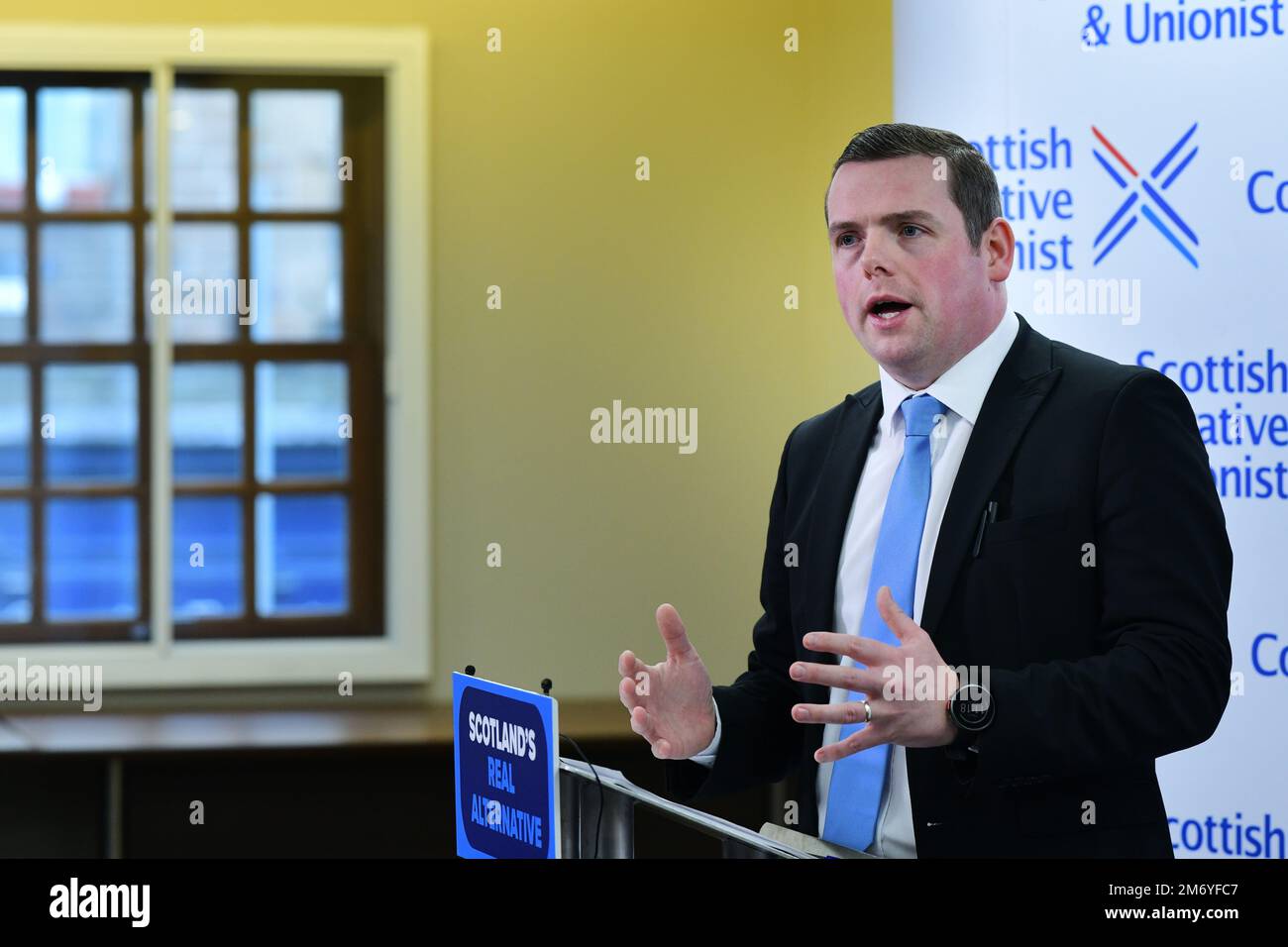 Edinburgh Scotland, UK 06 January 2023. Leader of the Scottish ...