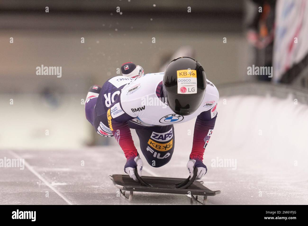WINTERBERG, GERMANY - JANUARY 6: Jisoo Kim of Korea compete in the Men ...