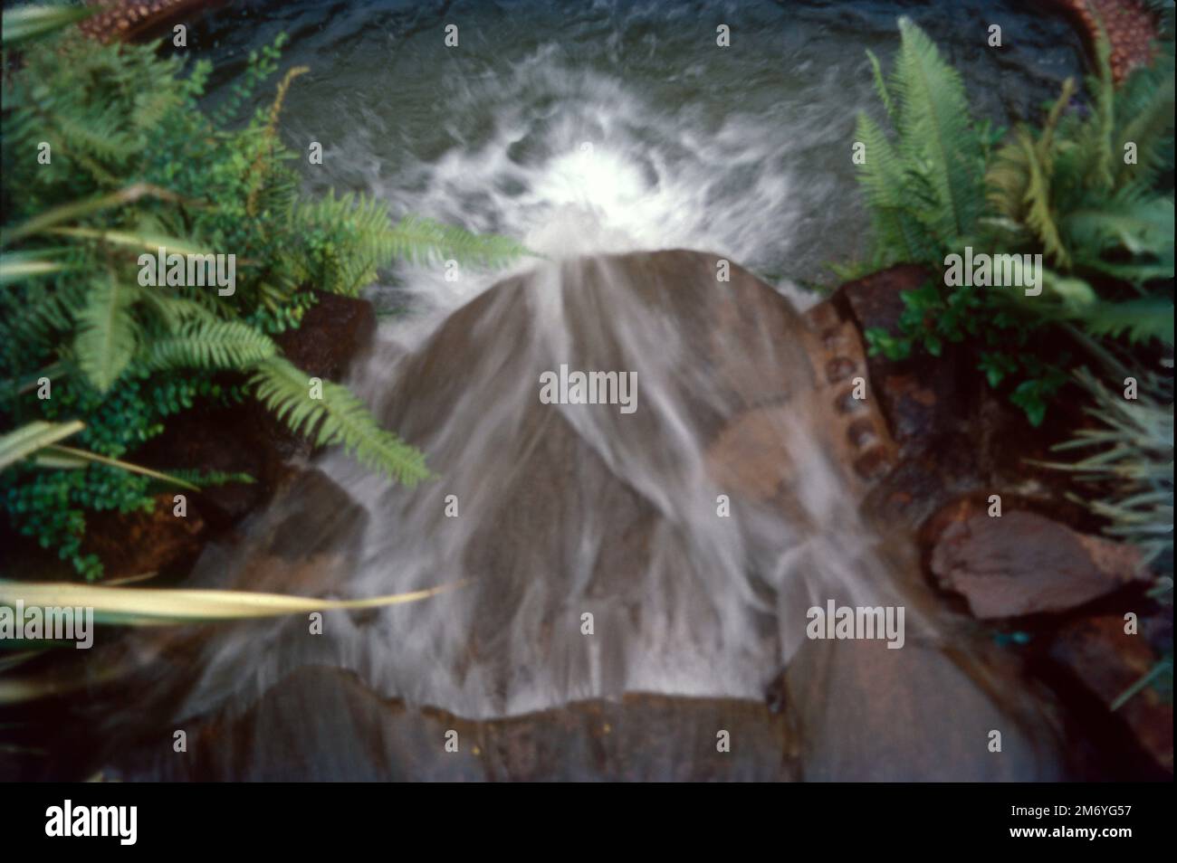 Artificial Walter Falls With Rocks & Wooden Bridge, Bombay, Maharashtra ...