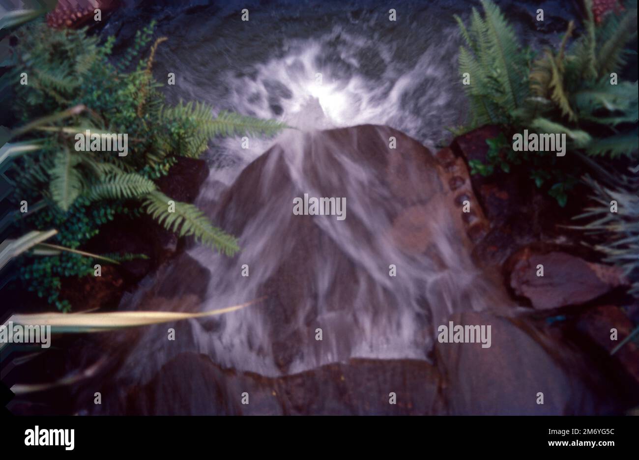 Artificial Walter Falls With Rocks & Wooden Bridge, Bombay, Maharashtra ...