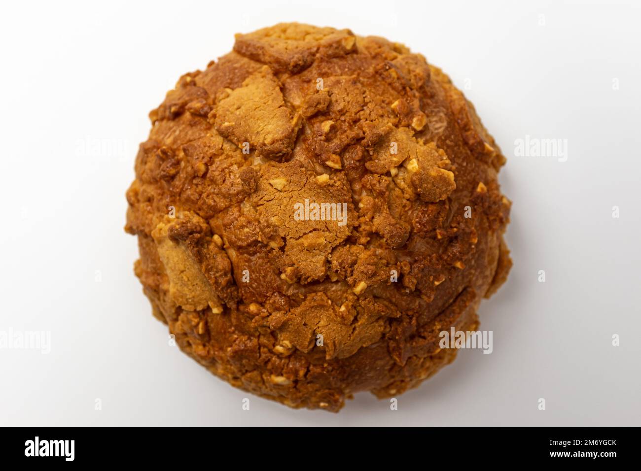 soboro bread on a white background Stock Photo - Alamy