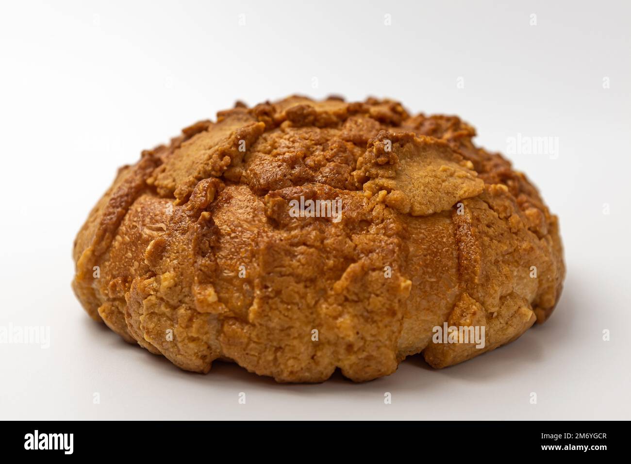 soboro bread on a white background Stock Photo - Alamy