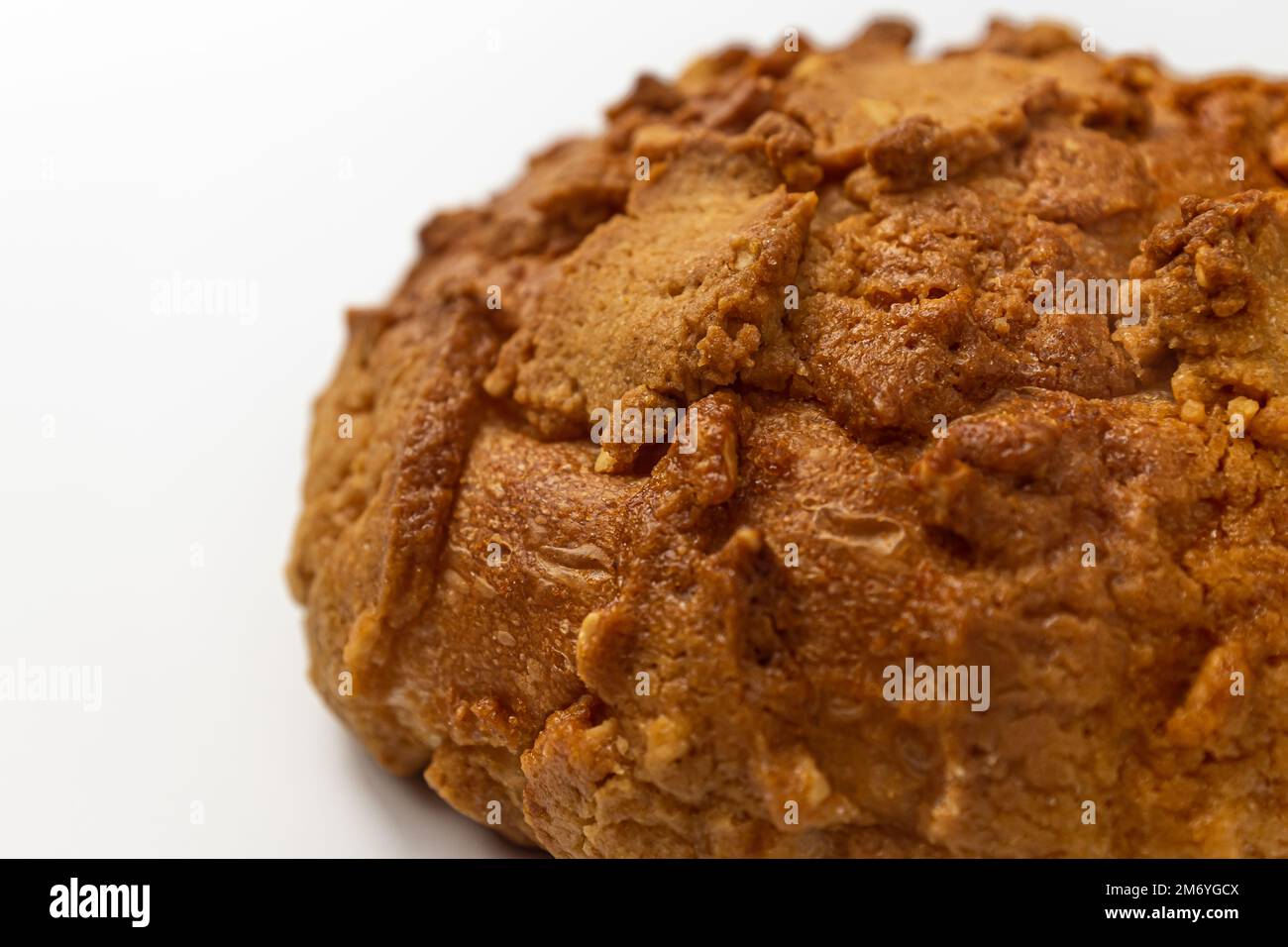 soboro bread on a white background Stock Photo - Alamy