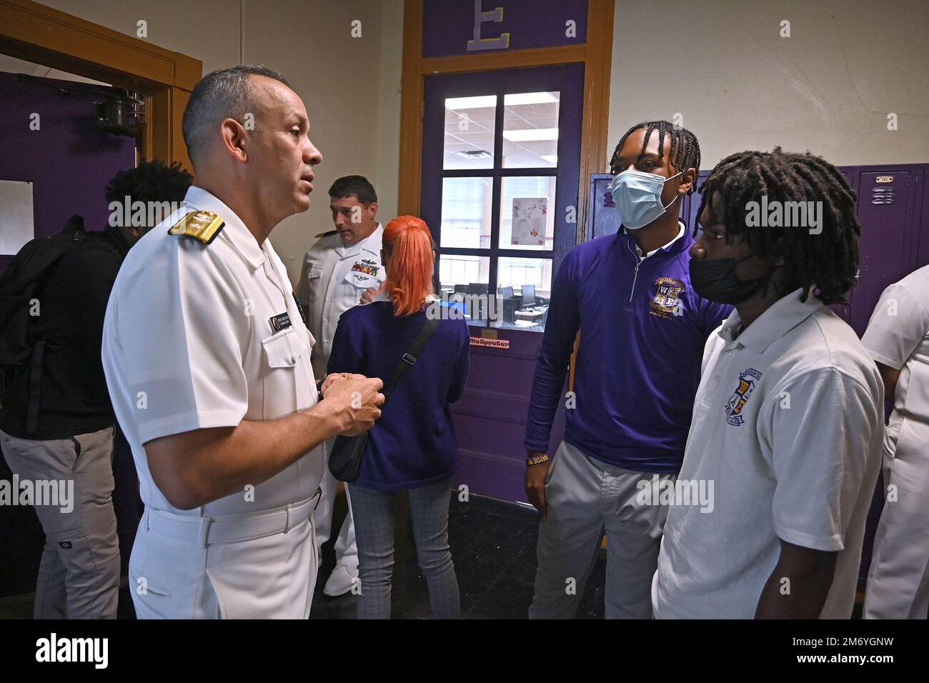 Rear Adm. John Menoni, commander, Expeditionary Strike Group Two (ESG-2 ...