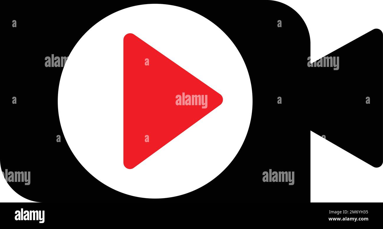 Video streaming icon camera Stock Vector Images - Alamy