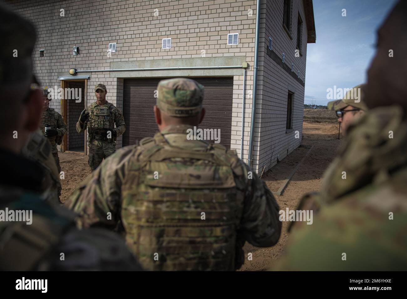 U.S. Army 1st Lt. Bryce Claudio, a platoon leader with Charlie Company ...