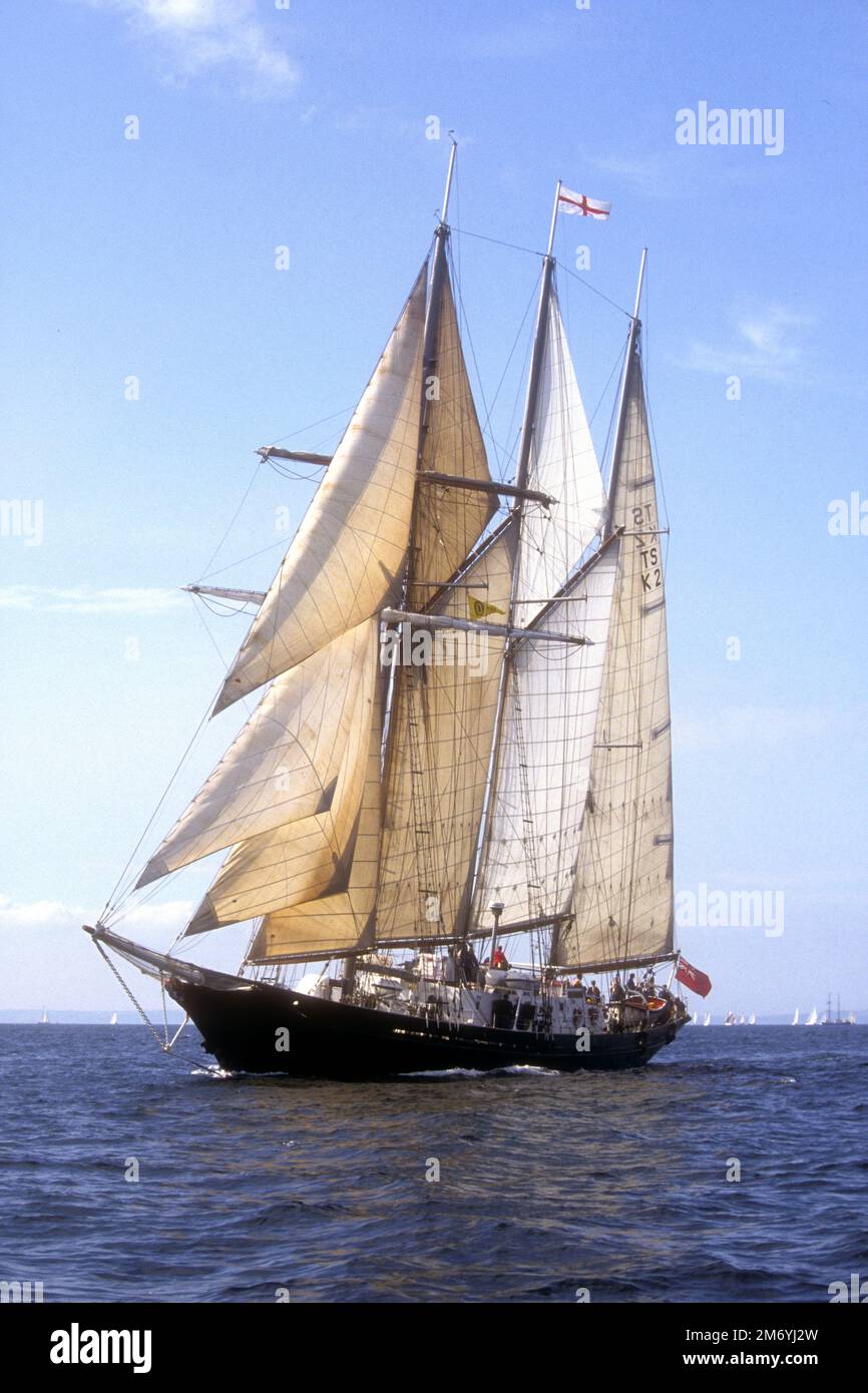 British schooner Malcolm Miller, 1994 Stock Photo - Alamy