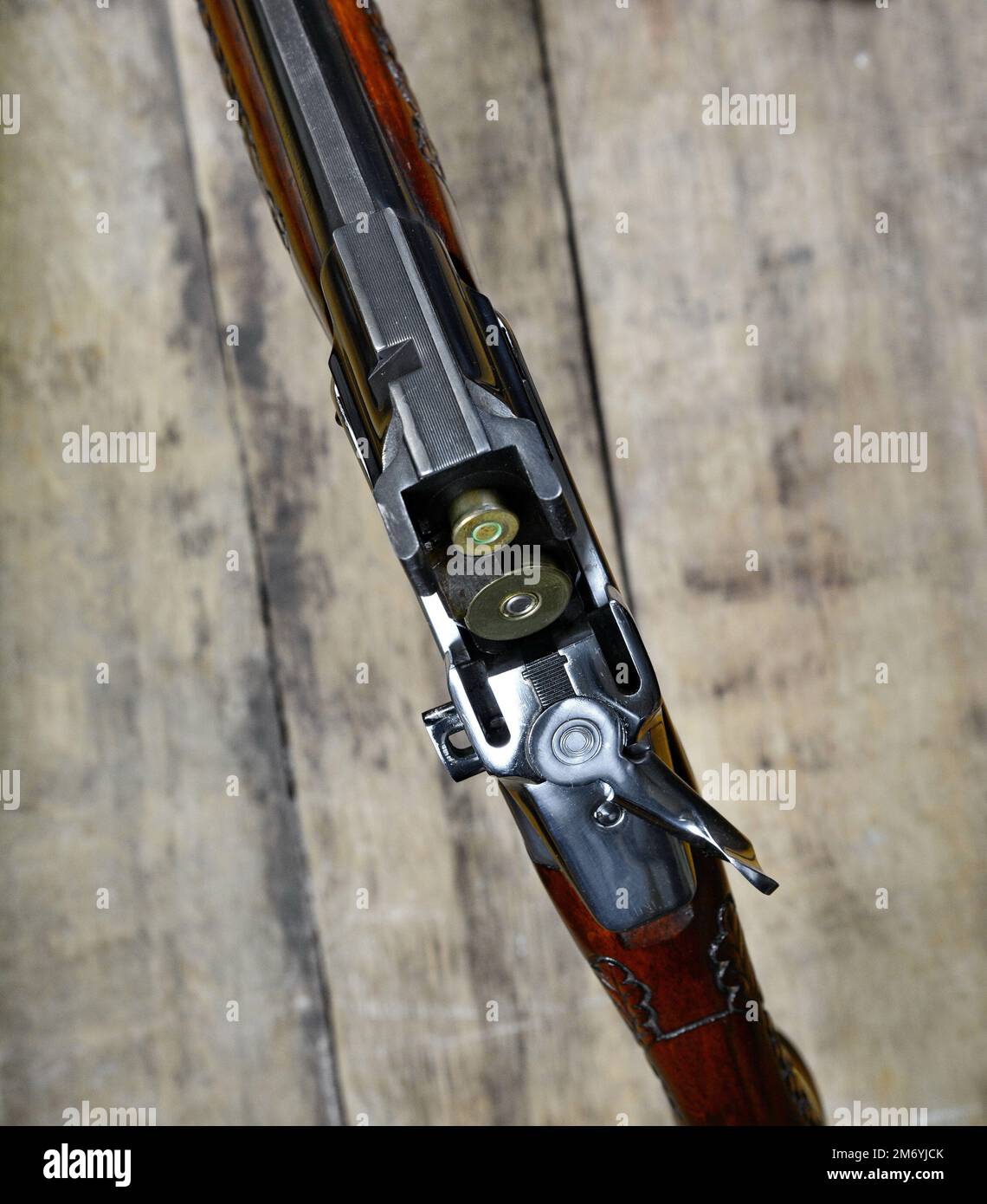 combined hunting rifle. Rifle and shuttgun in one Stock Photo - Alamy