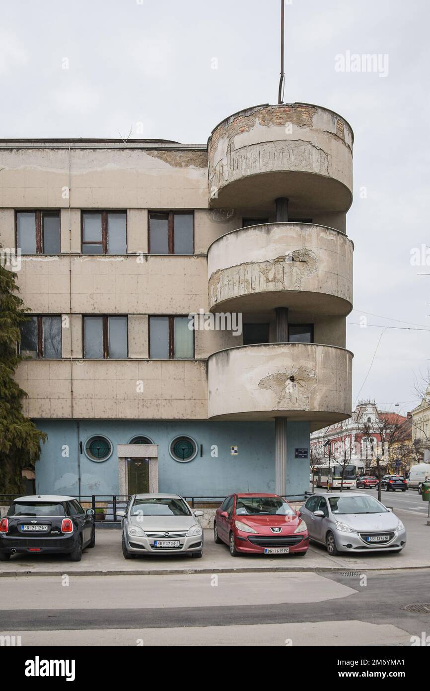 Architecture of Belgrade, Serbia. Brutalist, socialist, post was ...