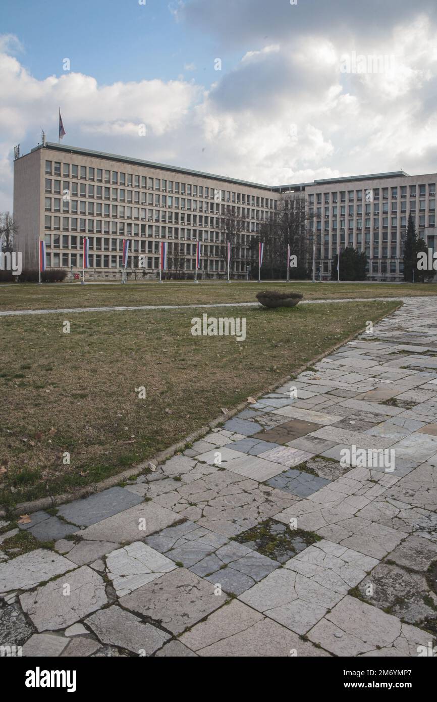 Palace of Serbia, Novi Beograd, Belgrade, Serbia Stock Photo - Alamy