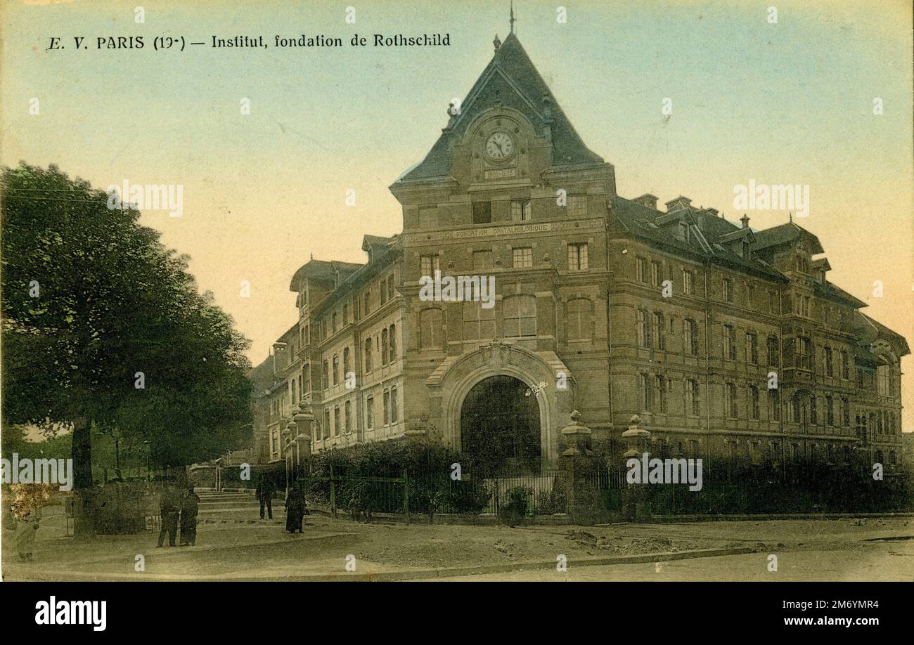 Paris 19eme arrondissement - Institut fondation Rothschild Stock Photo ...