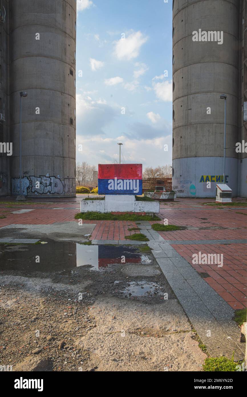 Western City Gate or Genex Tower in Belgrade, Serbia Stock Photo - Alamy