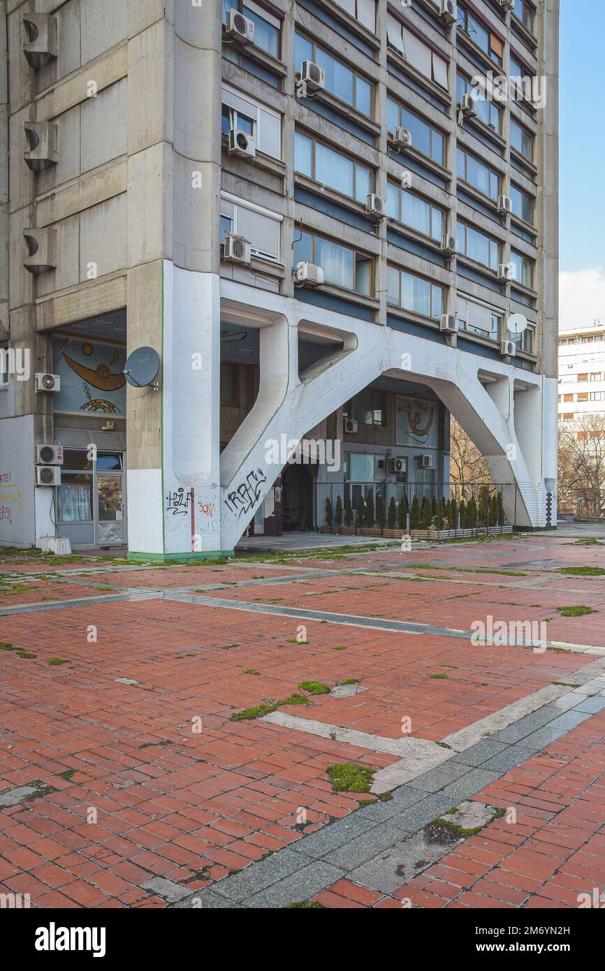 Western City Gate or Genex Tower in Belgrade, Serbia Stock Photo - Alamy
