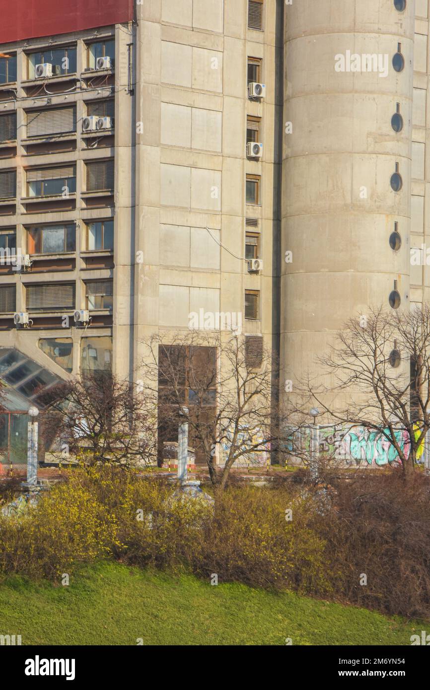 Western City Gate also known as the Genex Tower, Belgrade, Serbia Stock ...