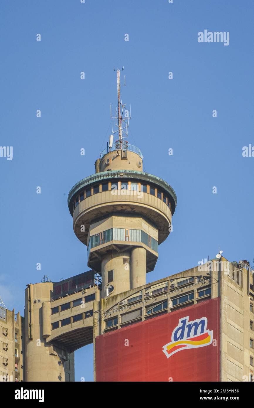 Western City Gate also known as the Genex Tower, Belgrade, Serbia Stock ...