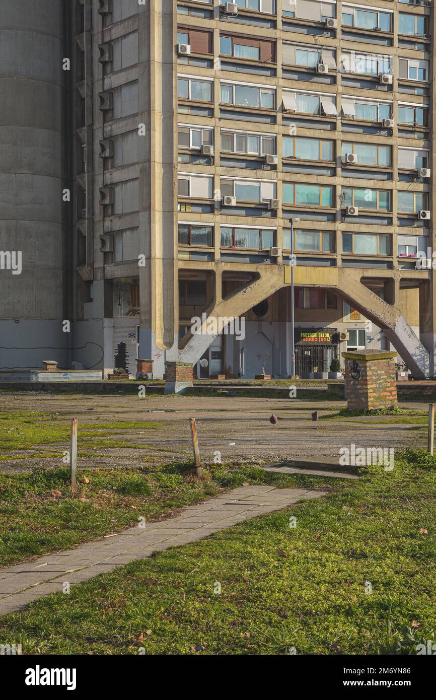Western City Gate also known as the Genex Tower, Belgrade, Serbia Stock ...