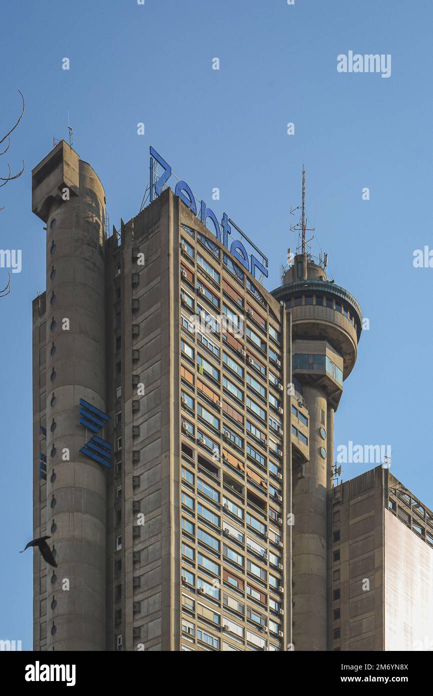 Western City Gate also known as the Genex Tower, Belgrade, Serbia Stock ...