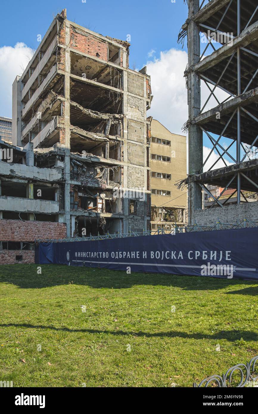 Government building bombed belgrade hi-res stock photography and images ...