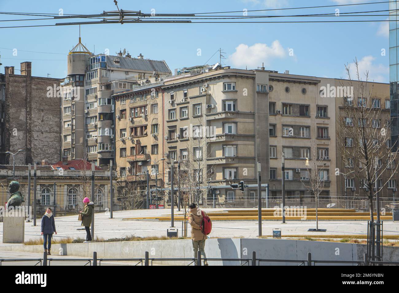 Architecture of Belgrade, Serbia. Brutalist, socialist, post was ...