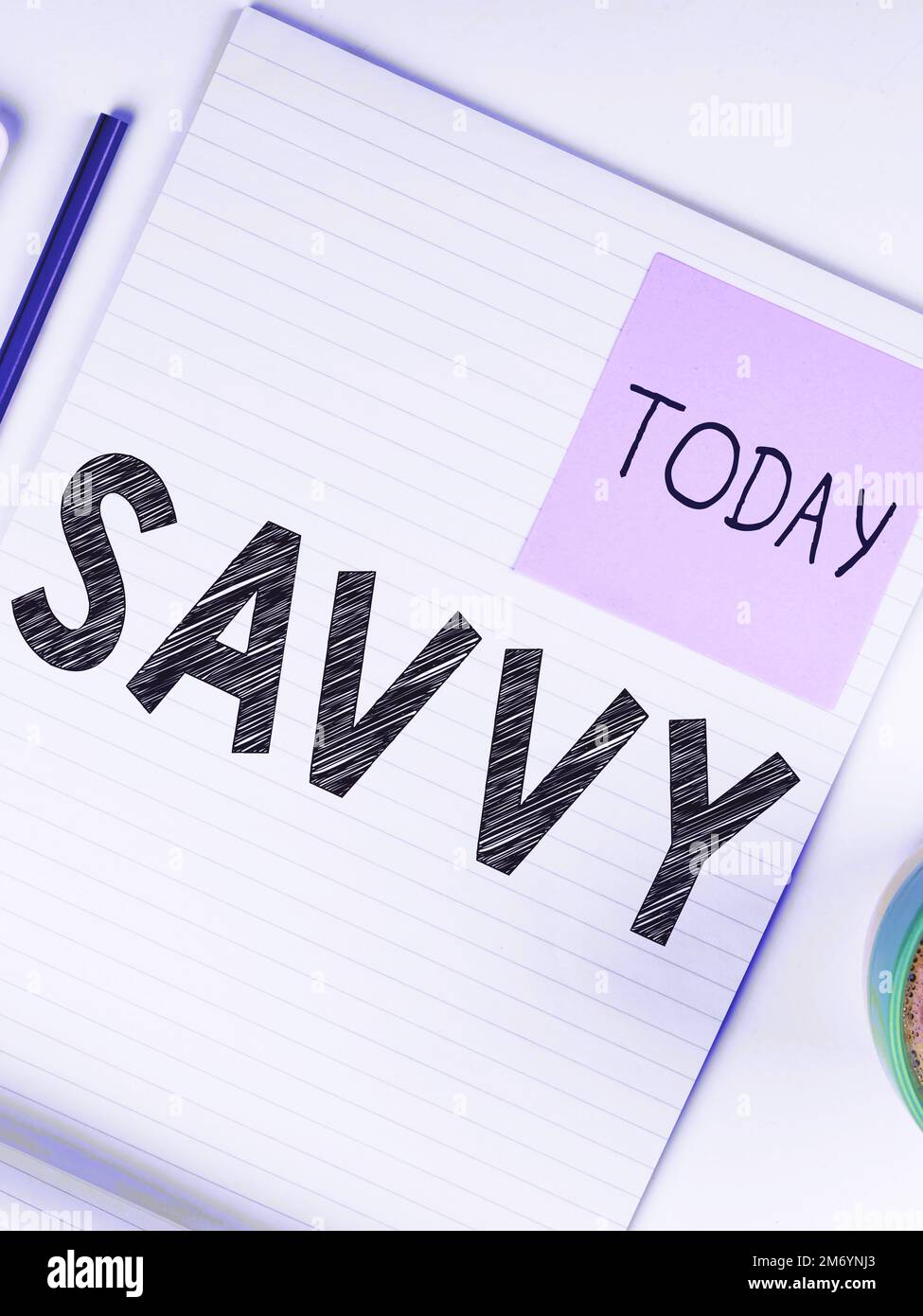 Text sign showing Savvy. Word Written on having perception ...