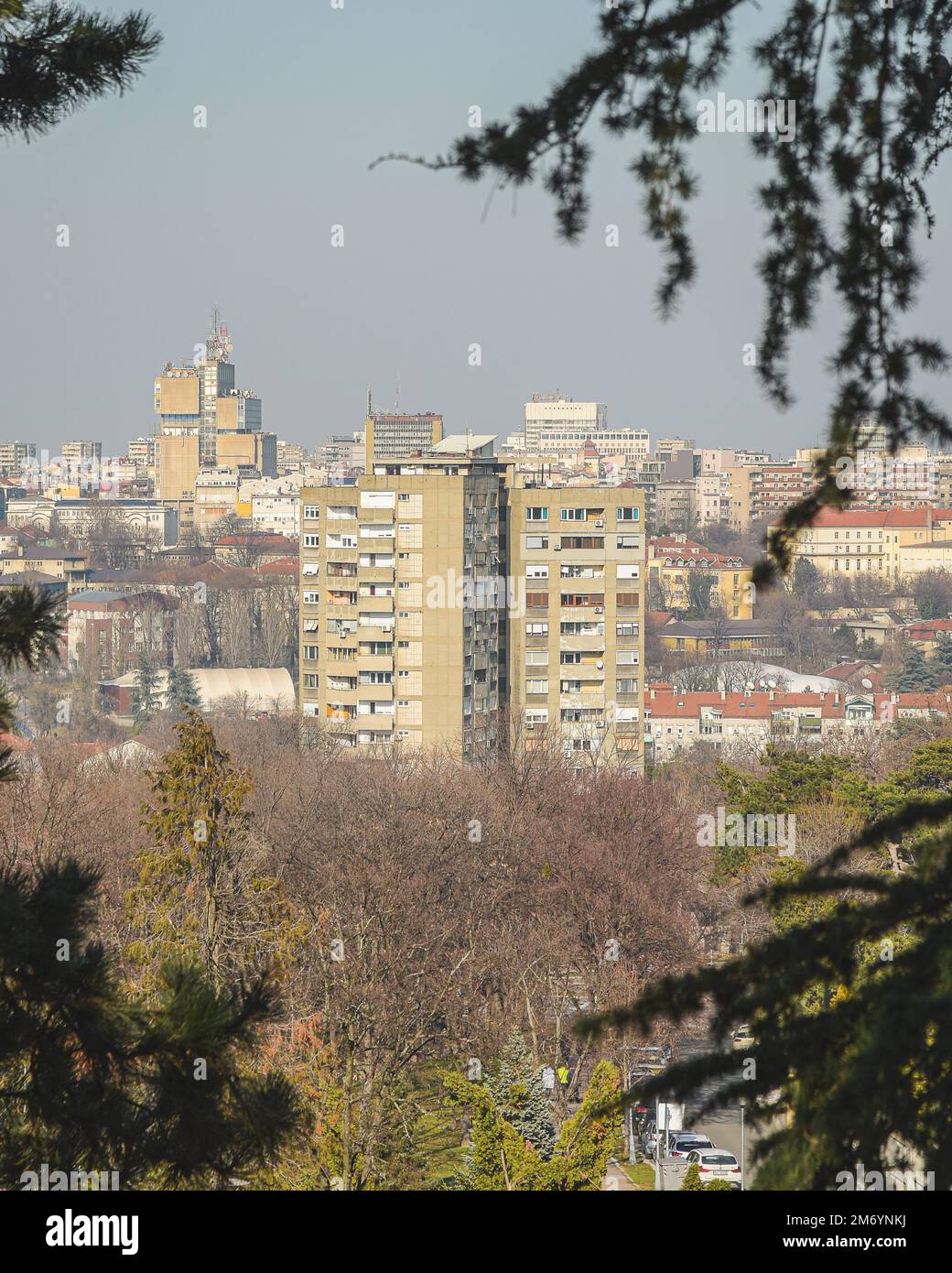 Architecture of Belgrade, Serbia. Brutalist, socialist, post was ...