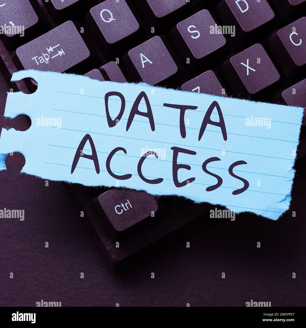 Text showing inspiration Data Access. Concept meaning a user's ability to access data stored ...