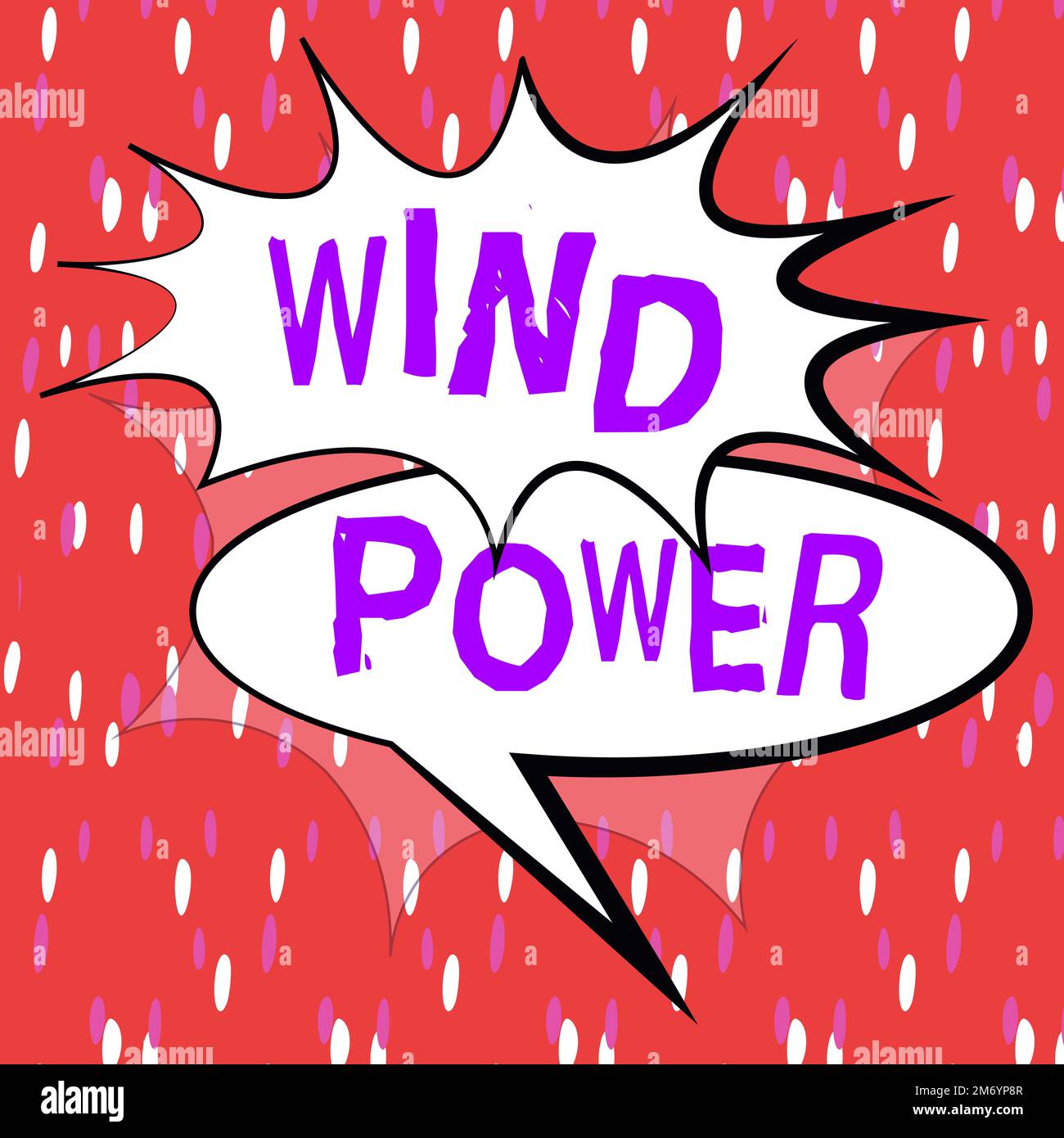 Hand writing sign Wind Power. Word for use of air flow to provide ...