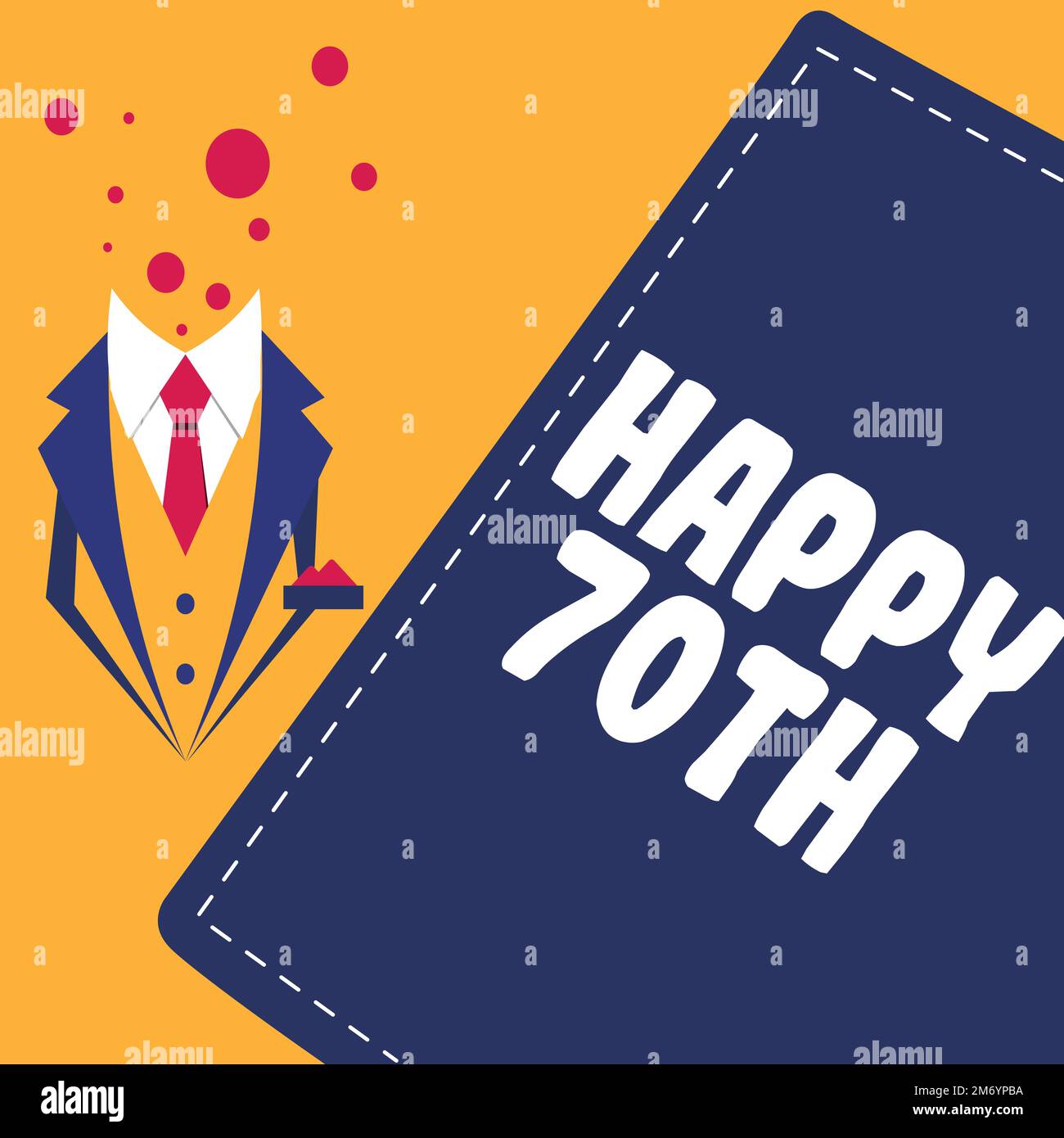 Sign displaying Happy 70Th. Business showcase a joyful occasion for ...