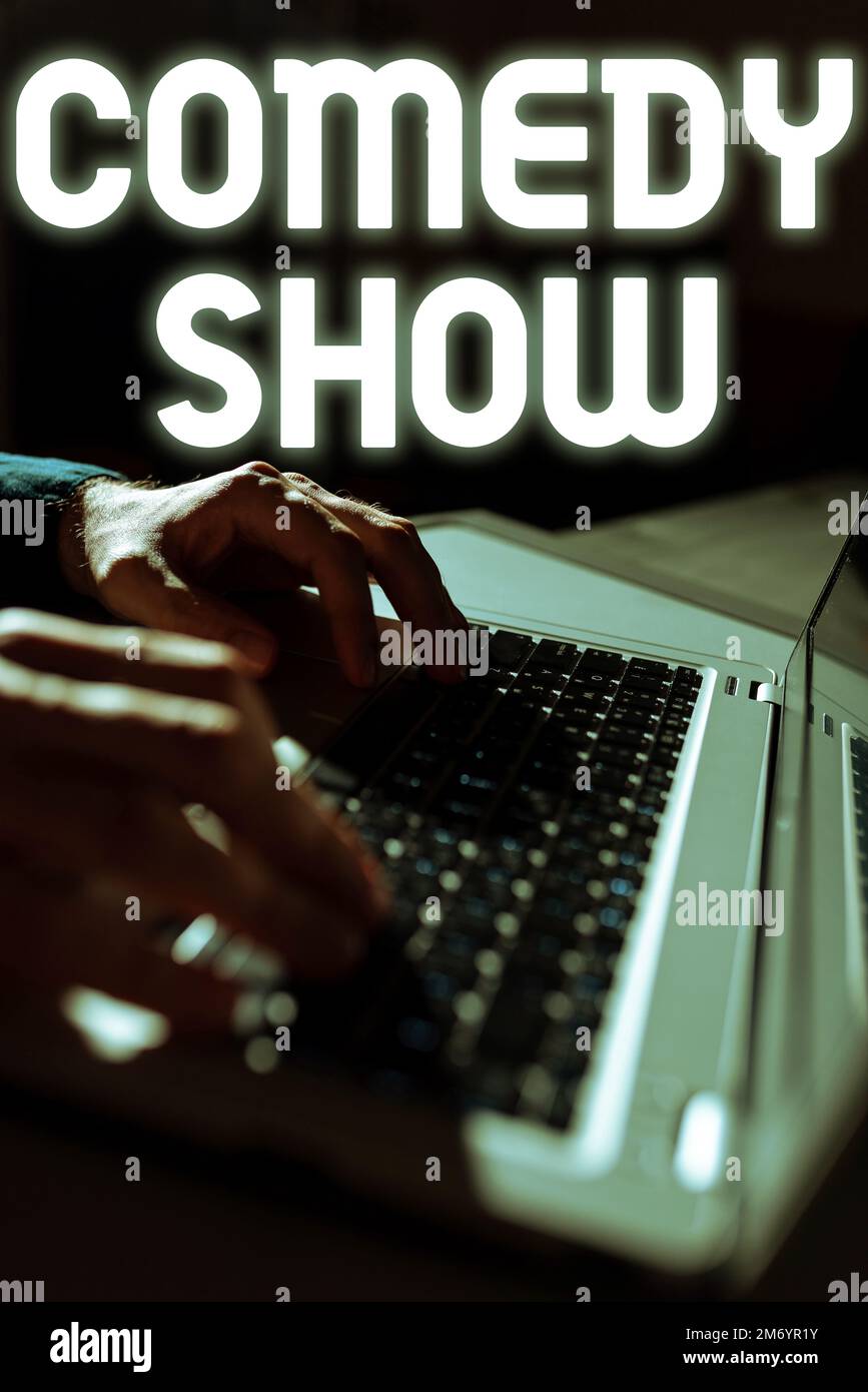 Conceptual caption Comedy Show. Word Written on Funny program Humorous ...