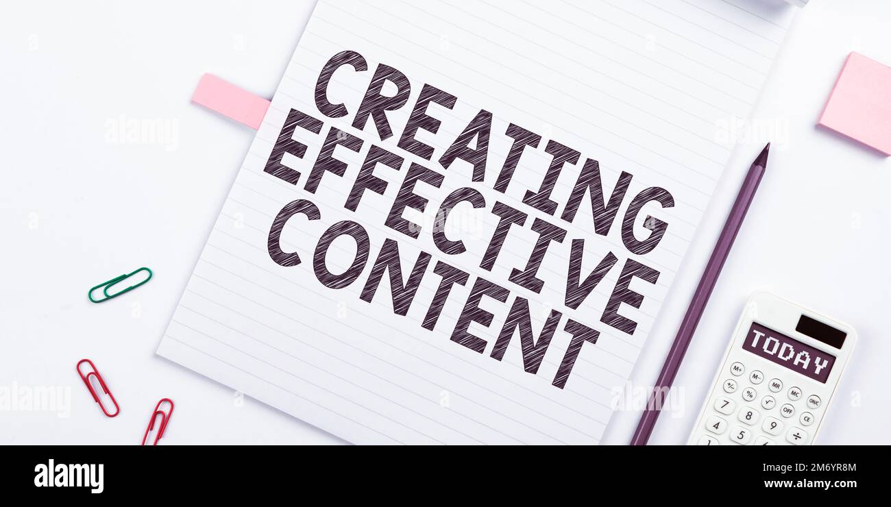 Conceptual caption Creating Effective Content. Business overview ... Conceptual caption Creating Effective Content. Business overview ...