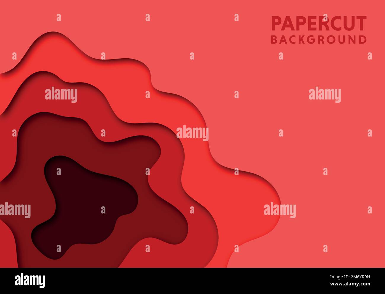 illustration of an background. Paper cut style background design Stock ...