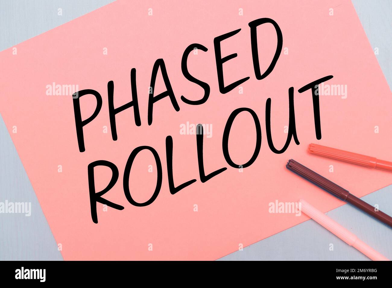 Sign displaying Phased Rollout. Business concept the practice of ...