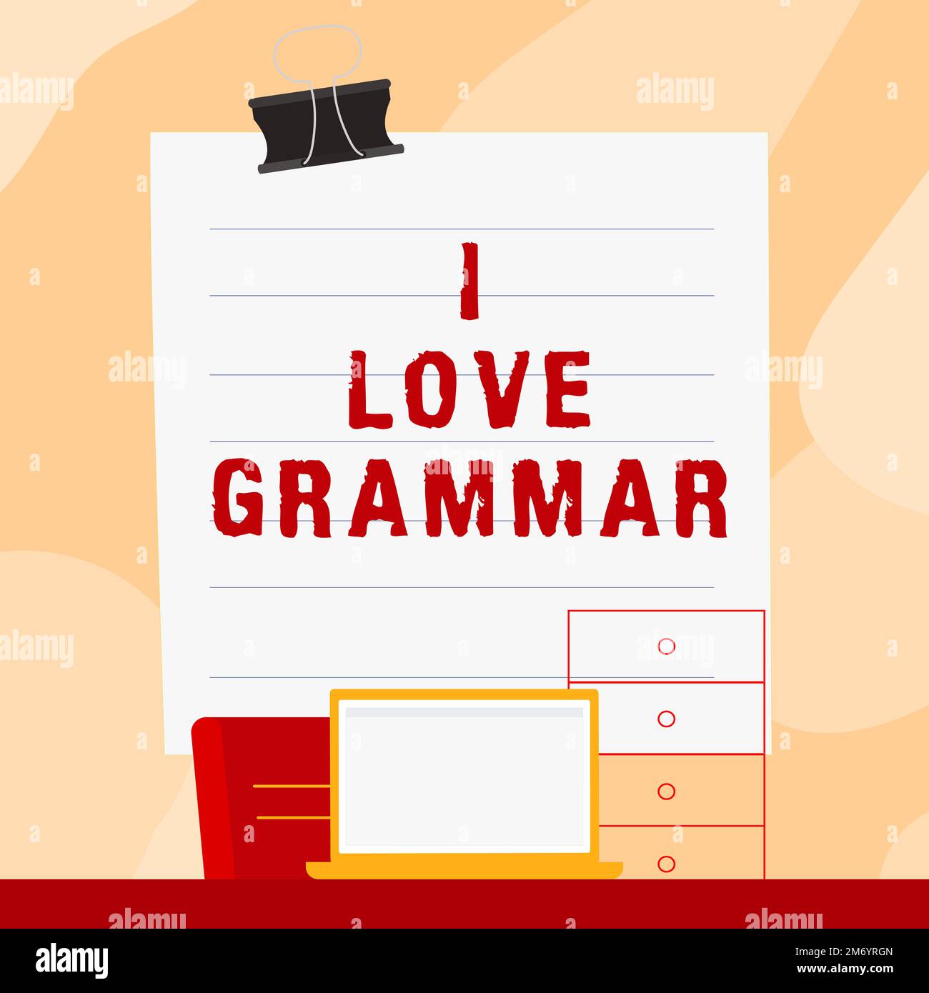 Conceptual caption I Love Grammar. Business overview act of admiring ...