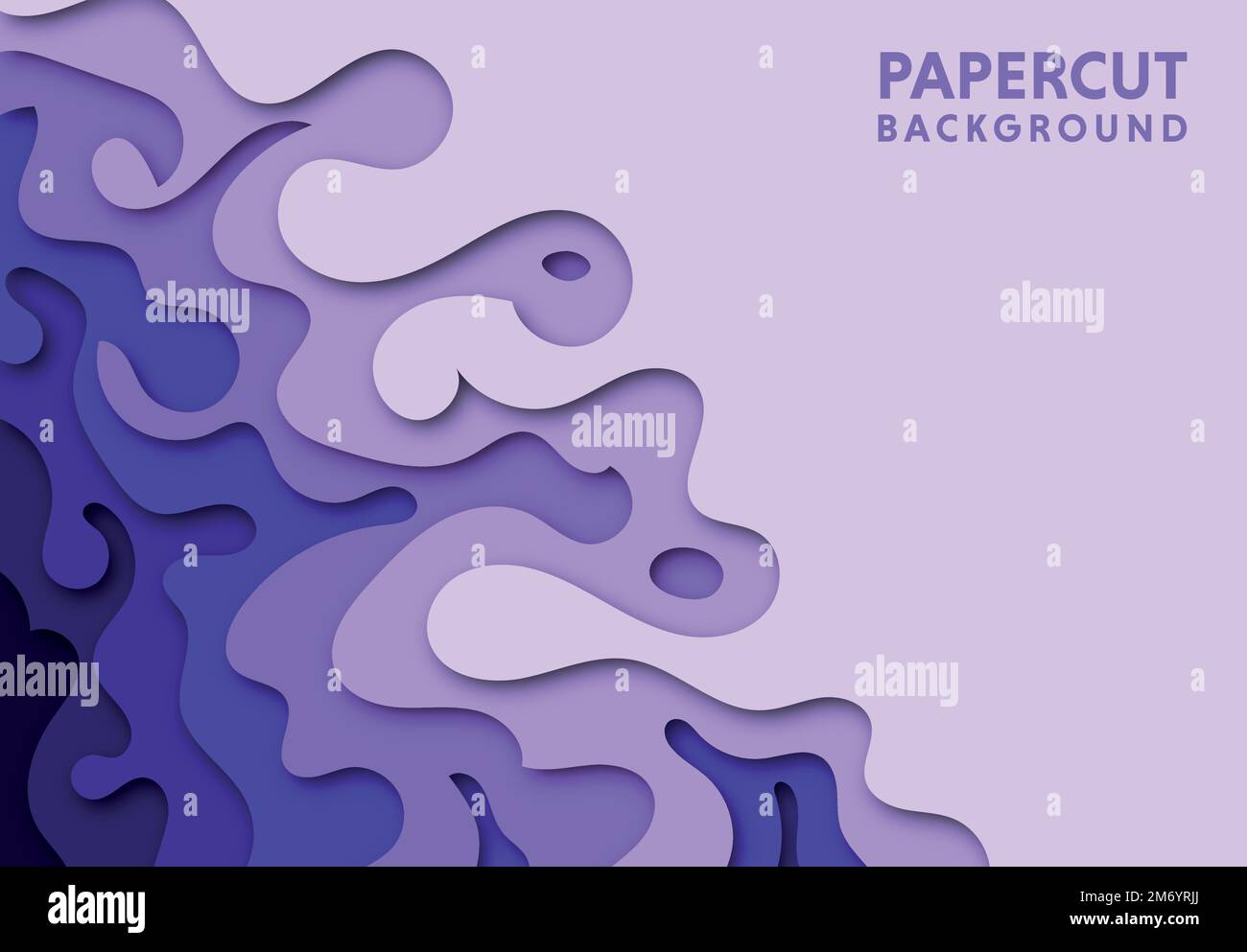 illustration of an background. Paper cut style background design Stock ...