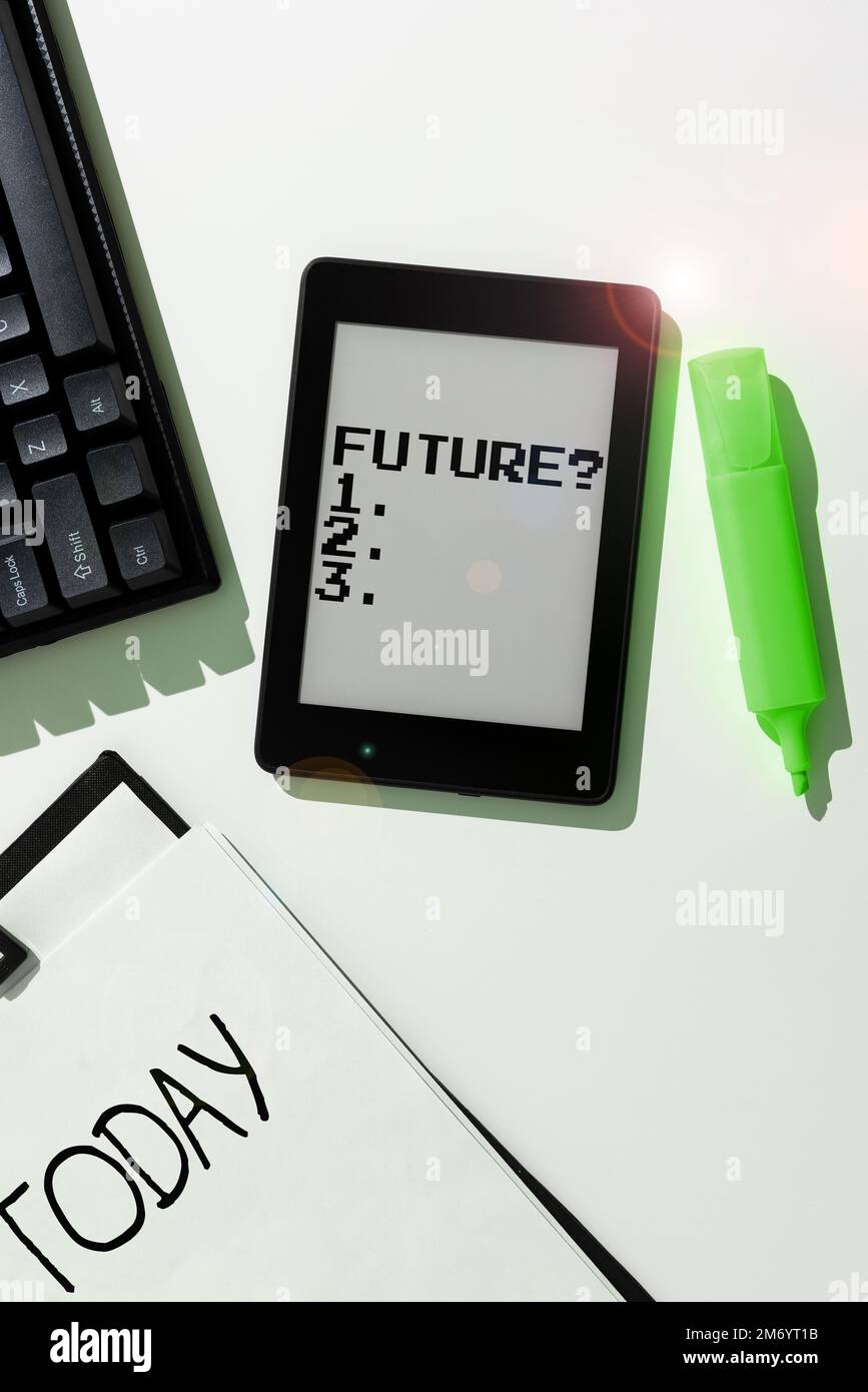 Inspiration showing sign Future. Word for Period of time following the ...