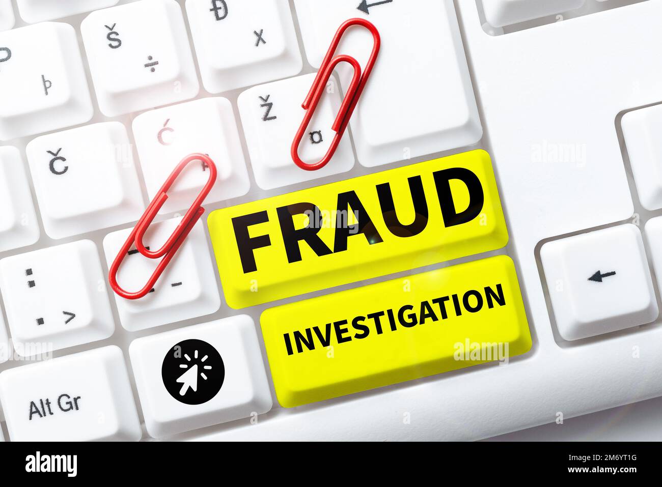 Text caption presenting Fraud Investigation. Internet Concept process ...